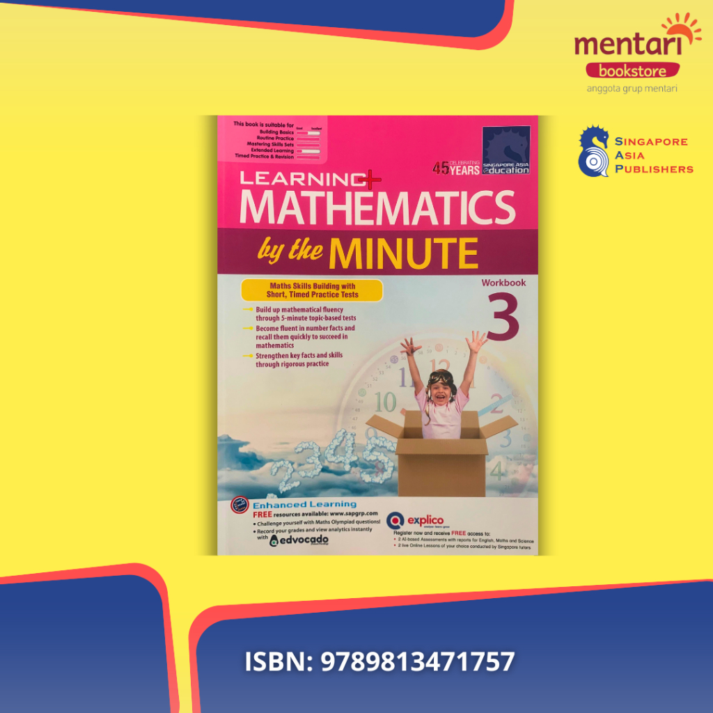 Jual SAP Learning+ Mathematics by the Minute Workbook | Buku Latihan ...