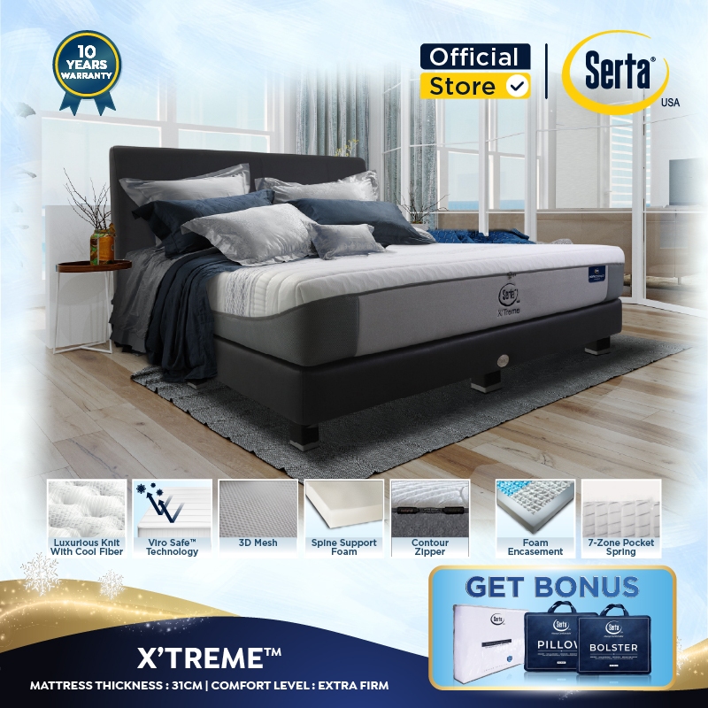 Jual Serta X'Treme - Kasur Spring Bed with Cooling Tech [Full Set ...