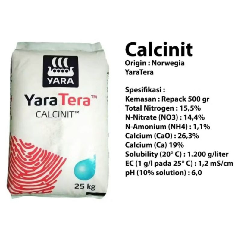 Jual Calcinit Calnit Yara Tera repack 950 gram | Shopee Indonesia