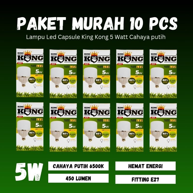 Jual Lampu Led Capsule 5W 10W 15W 20W Paket 10pcs | Shopee Indonesia
