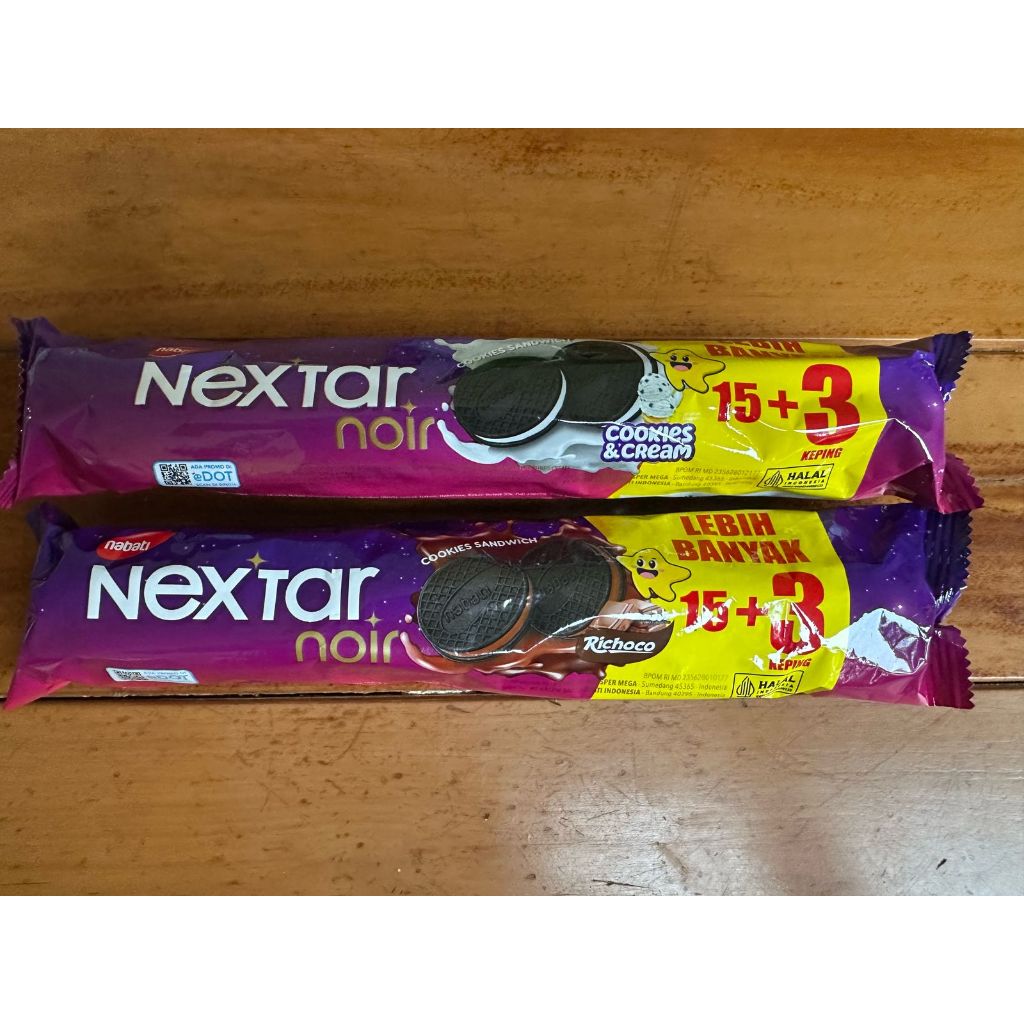 Jual Nextar Noir Richoco Cookies & Cream 120g+24g | Shopee Indonesia