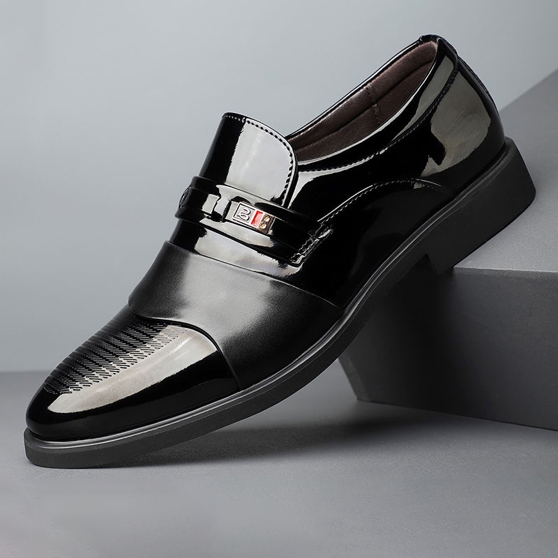 Jual Sepatu Pantofel Pria Sepatu Hitam Formal Sepatu Kulit Pria import ...