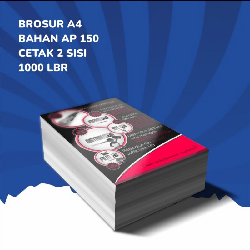 Jual Cetak Brosur A4 / 2 sisi || 1.000 lbr || AP 150 | Shopee Indonesia