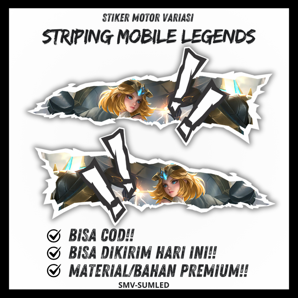 Jual Stiker Striping Edith Sticker Hero Edith Mobile Legends Universal ...