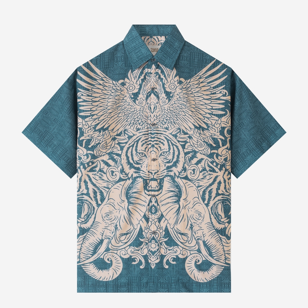 Jual Telusur Kultur Batik Print - Corak Nusantara - Fauna Biru | Shopee ...