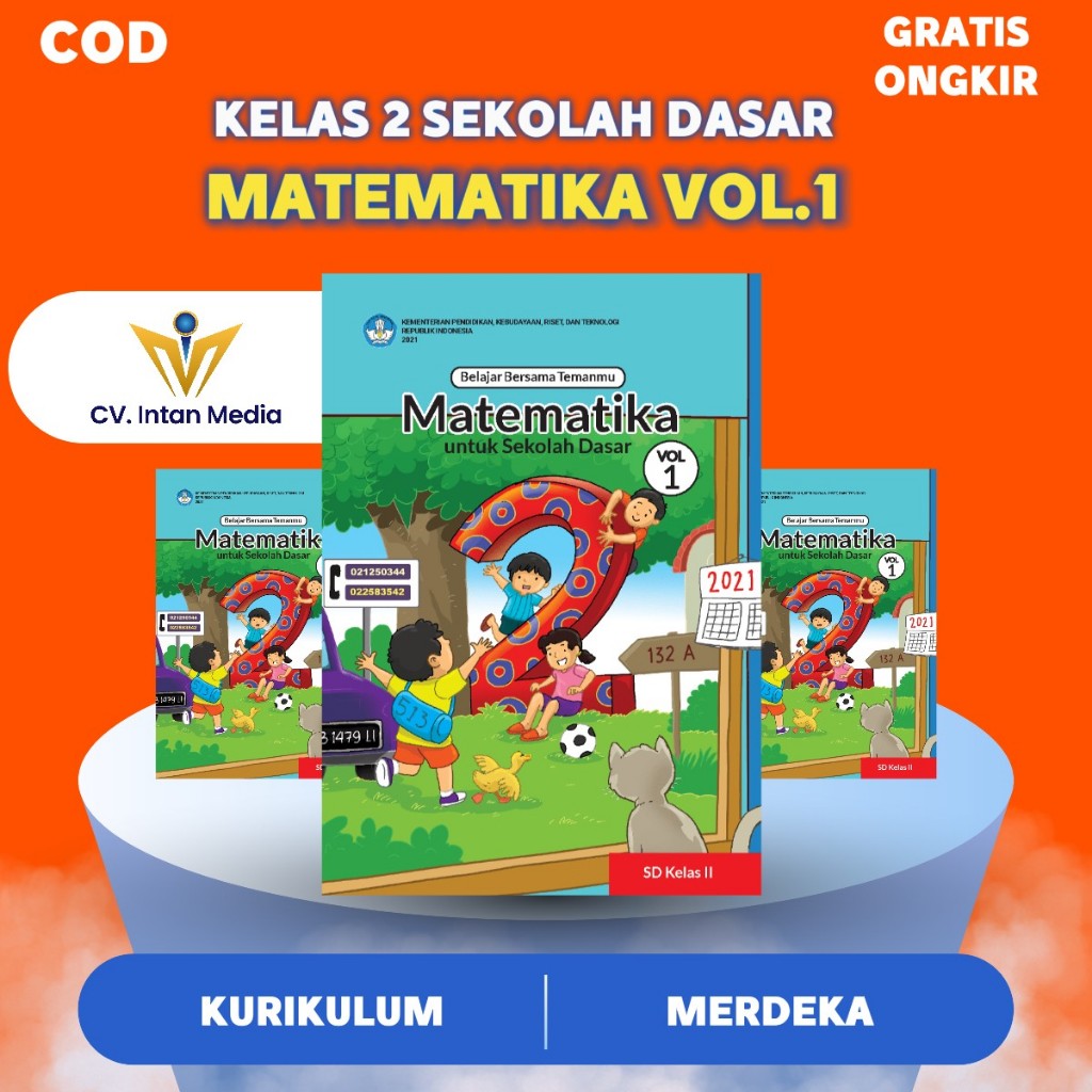Jual Buku Matematika vol.1 kelas 2 sd/mi kurikulum merdeka | Shopee Indonesia