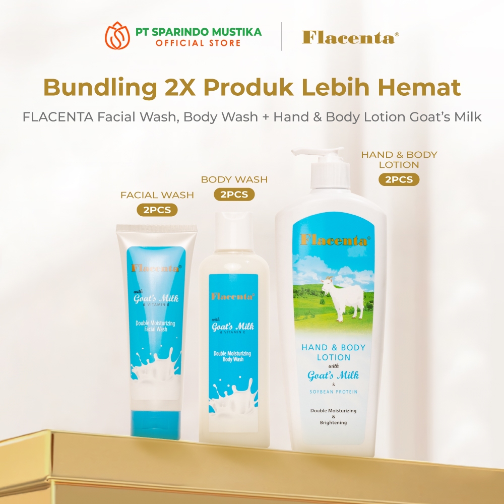 Jual FLACENTA Paket Glowing Goat's Milk 2 Pcs Paket Skincare Whitening ...
