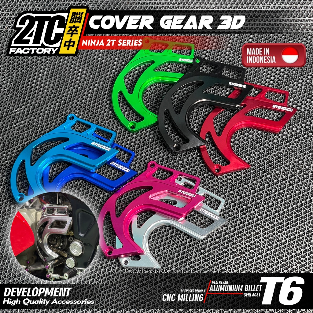 Jual COVER GEAR DEPAN CNC 3D NINJA TUTUP GEAR DEPAN NINJA 2TAK SERIES ...