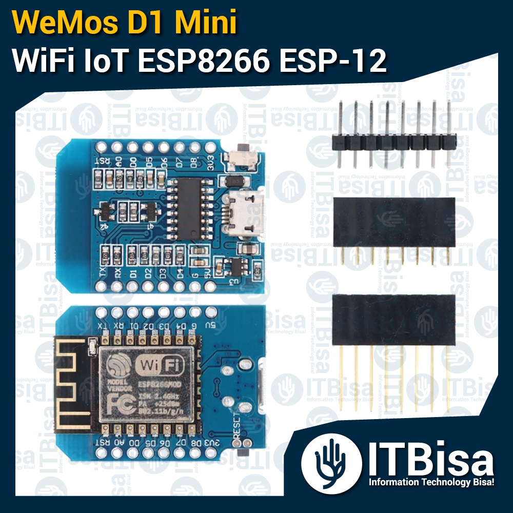 Jual ITBisa - WeMos D1 Mini NodeMCU 4MB Lua WiFi IoT ESP8266 ESP-12 ESP12 | Shopee Indonesia