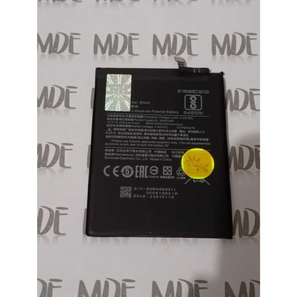 Jual Baterai Xiaomi Redmi Note 8 Redmi 7 BN46 Asli Batre Battery ...