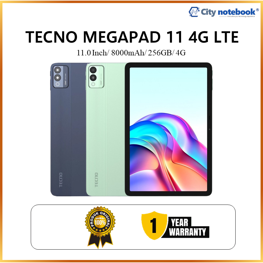 Jual TECNO MEGAPAD 11 4G LTE 8GB 256GB GARANSI RESMI | Shopee Indonesia