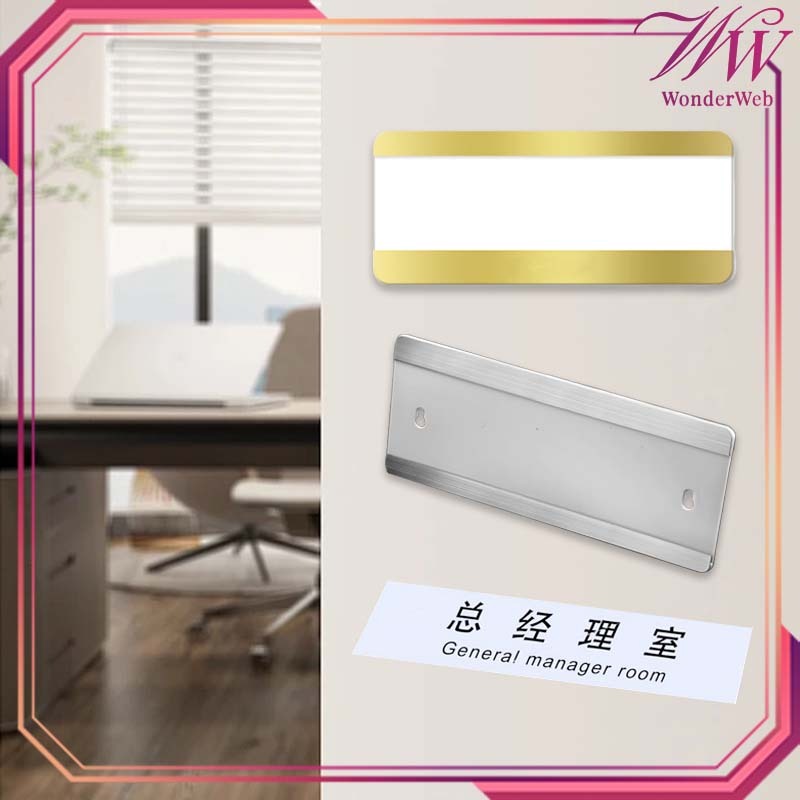 Jual Papan Nama Ruangan Sliding Stainless Papan Nama Pintu Rumah Name ...