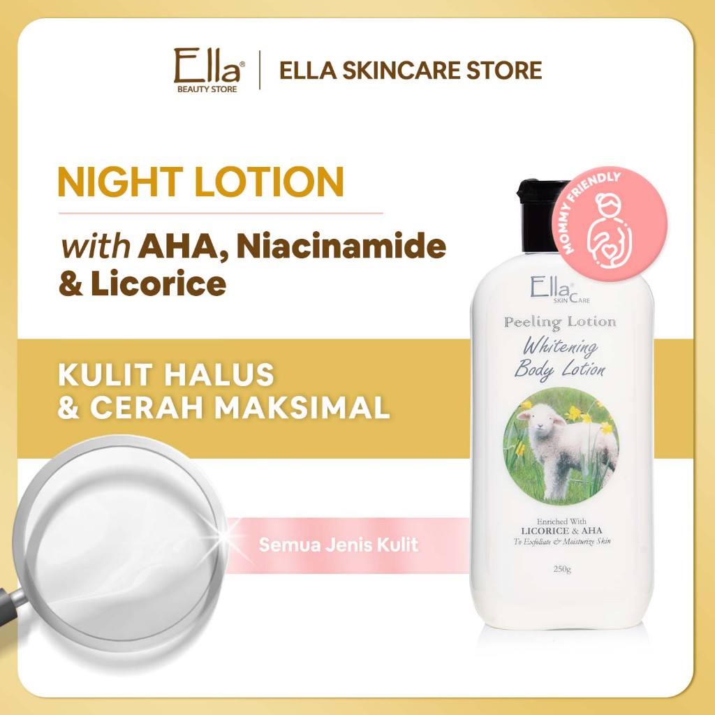 Jual Ella Skincare Peeling Lotion with Glycolic Acid, Licorice Extract ...