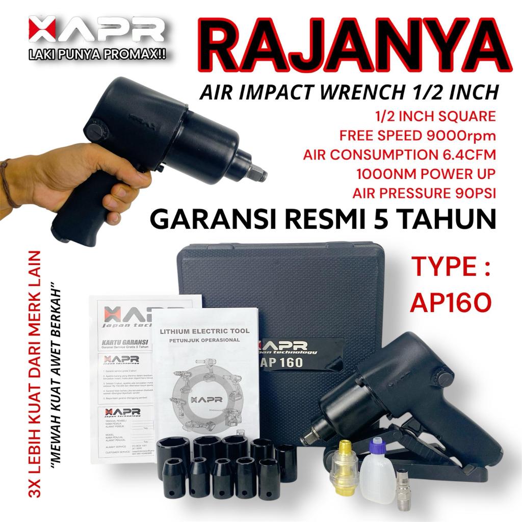 Jual Air impact raja impek angin APR AP160 1/2INCH bor pembuka baut ...