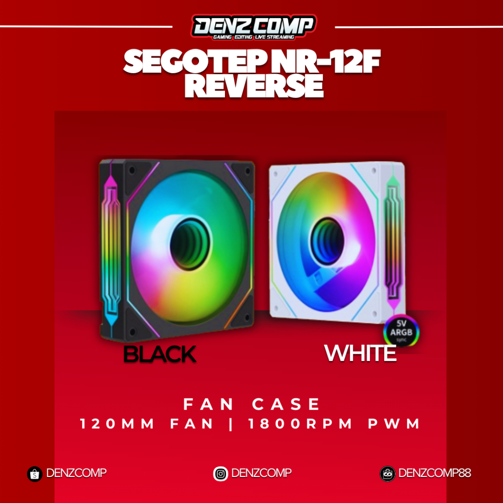 Jual Fan Segotep NR12F REVERSE ARGB PWM Infinity Mirror | 12cm 120mm ...
