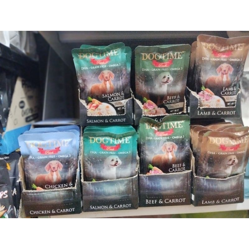 Jual Dog Time Wet Food Sachet Varian Baru 85g - Makanan Basah Anjing ...