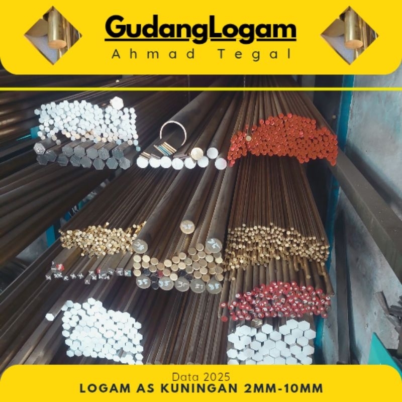 Jual As Logam As Kuningan 2mm-10mm panjang 50cm | Shopee Indonesia