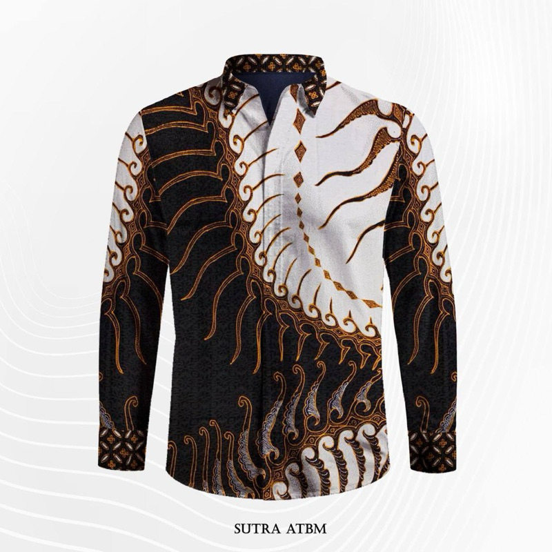 Jual bahan kemeja batik tulis sutra atbm basic 4784D | Shopee Indonesia