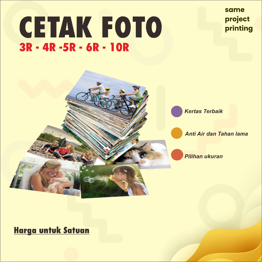Jual CETAK FOTO UKURAN 2R/3R/4R/5R/6R/10R KERTAS FOTO BERKUALITAS CEPAT ...