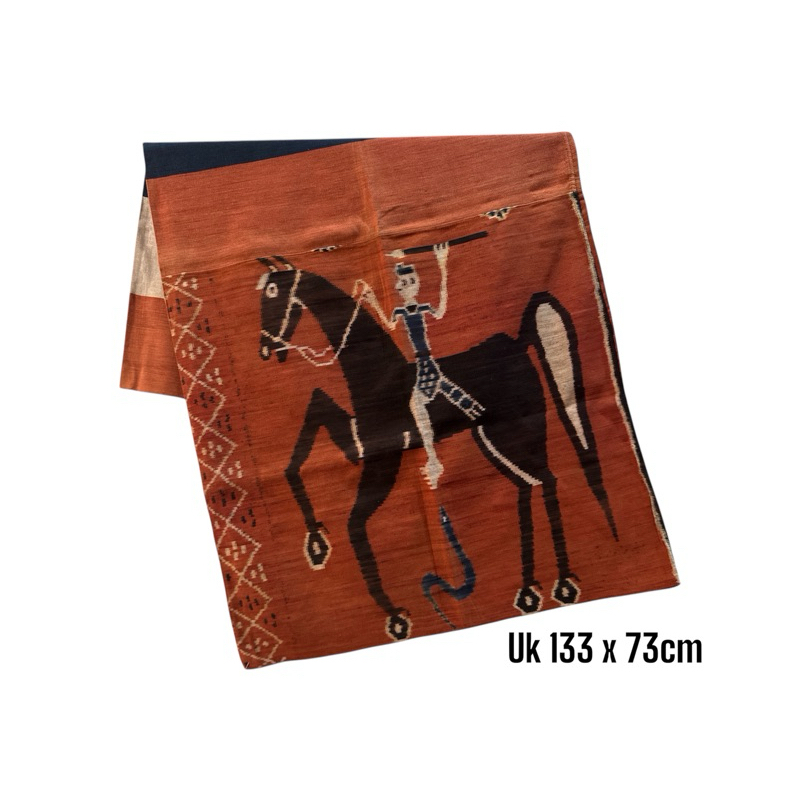 Jual kain sarung tenun Sumba Timur NTT S025 motif kuda | Shopee Indonesia