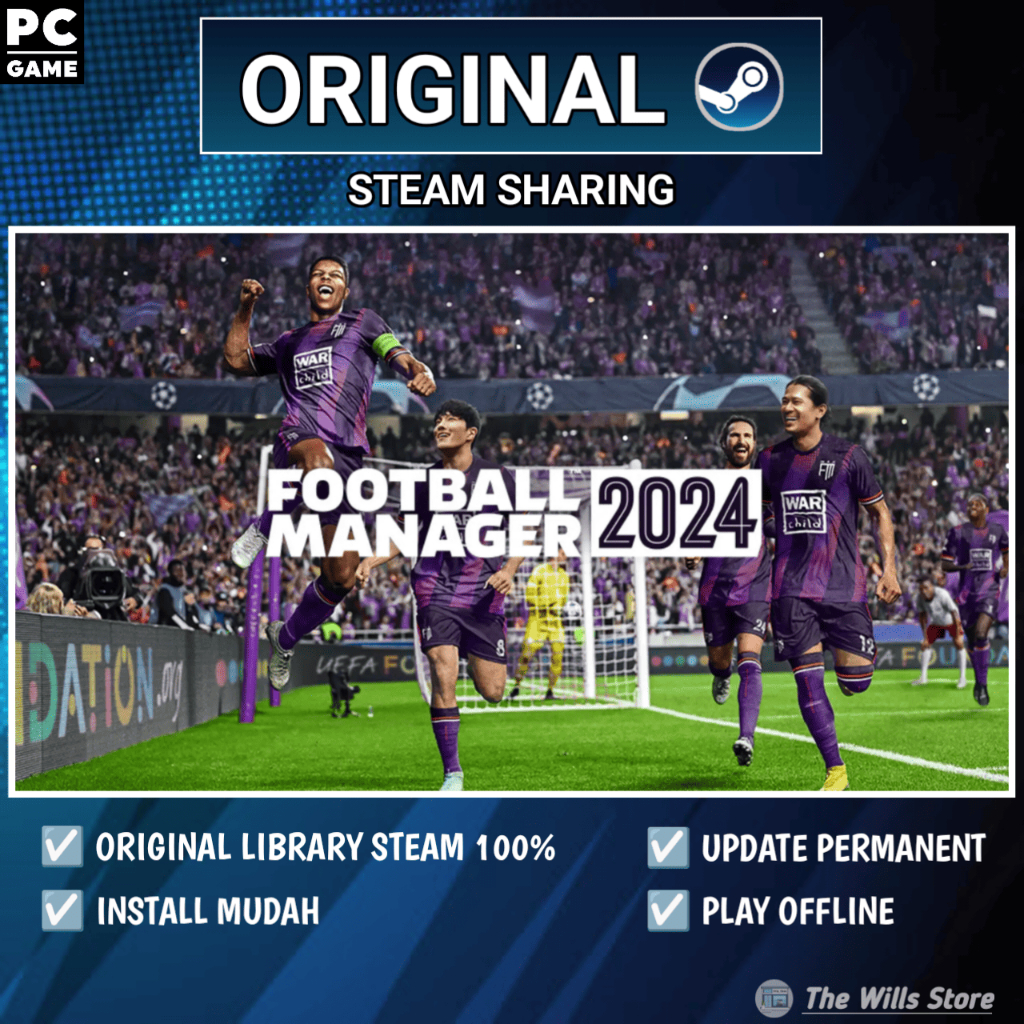 Jual Football Manager 2024 GAME PC ORIGINAL STEAM | Shopee Indonesia