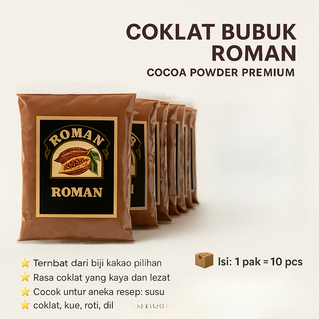 Jual Cocoa Powder / Coklat Bubuk Merk Roman isi 10pcs | Shopee Indonesia