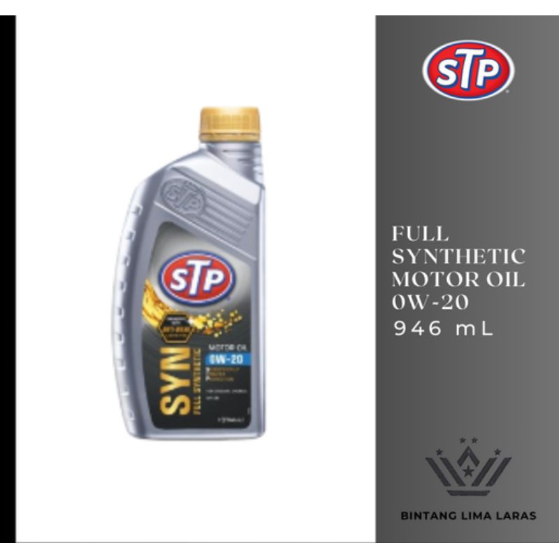 Jual STP Full Synthetic Motor Oil 0w-20 946ml Oli Mesin Sintetik Oli ...