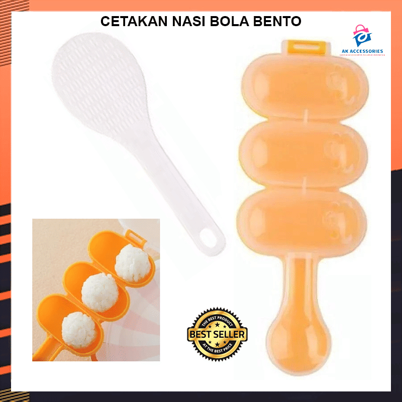 Jual AKACC ALAT CETAKAN NASI BOLA / CETAKAN NASI BENTO + SENDOK NASI ...