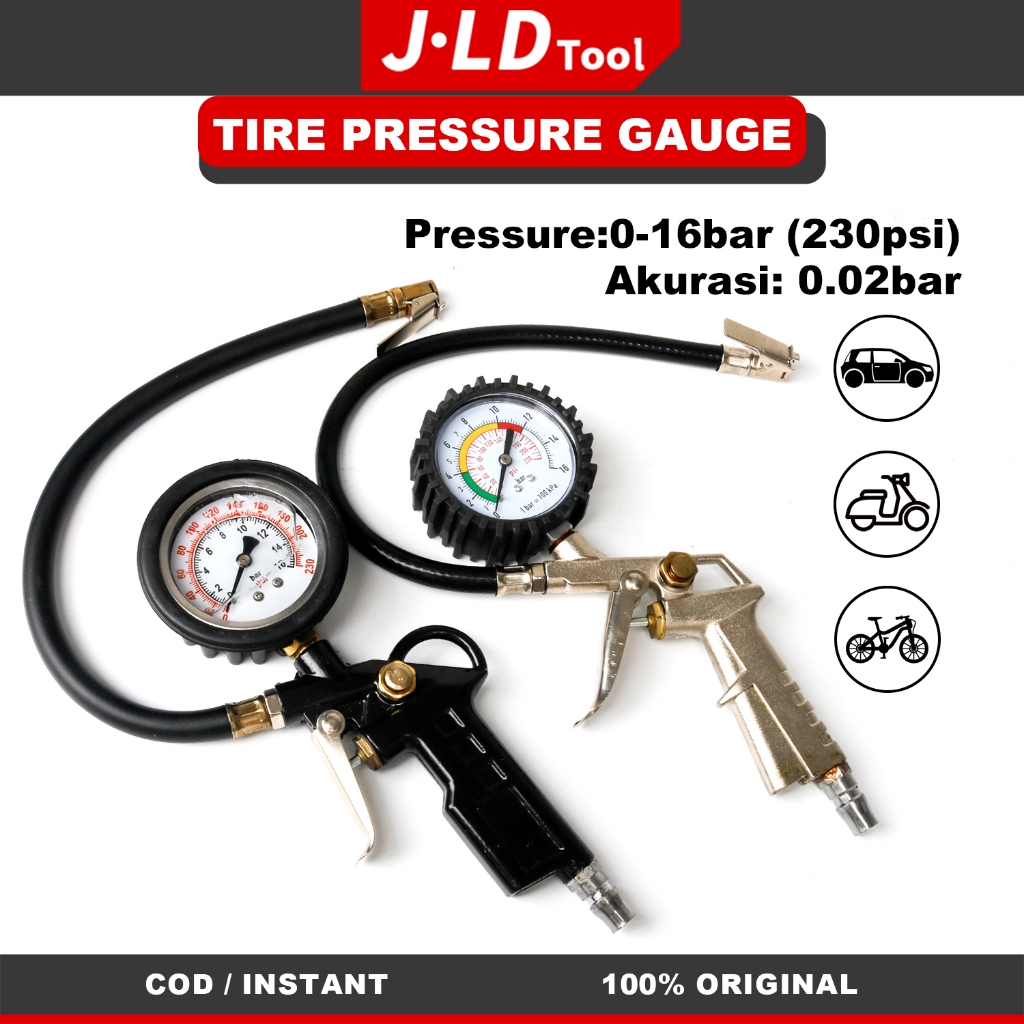 Jual JLD tire inflator digital Alat Pengukur Tekanan Ban - Pengukur ...