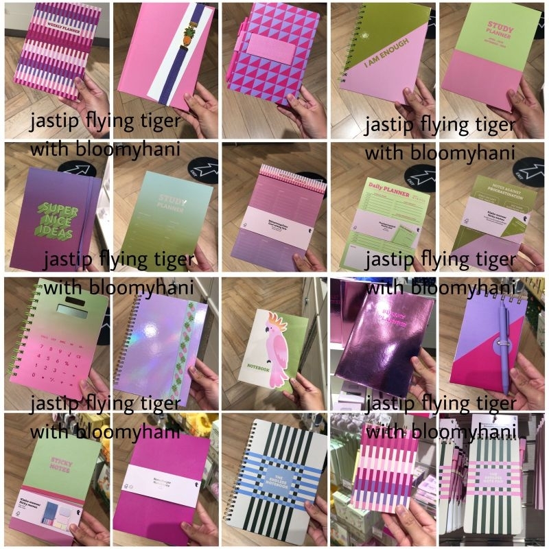 Jual [JASTIP FLYING TIGER] Koleksi Baru Jurnal Buku Tulis Planner Note ...