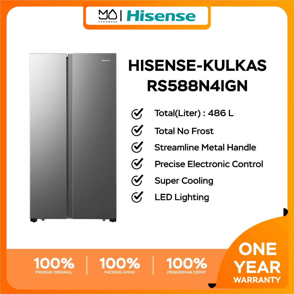 Jual Hisense Kulkas 2 Pintu (Refrigerator) Lemari Es Side by Side ...