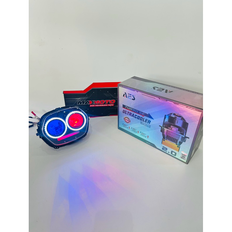 Jual PAKETAN BILED AES HONDA STYLO MINION CONCEPT 2 MATA BILED | Shopee ...