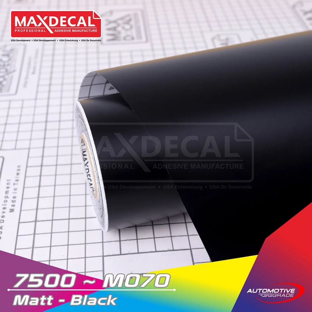 Jual Sticker Skotlet Maxdecal 7500 M070 Matt Black/ Meter | Shopee ...