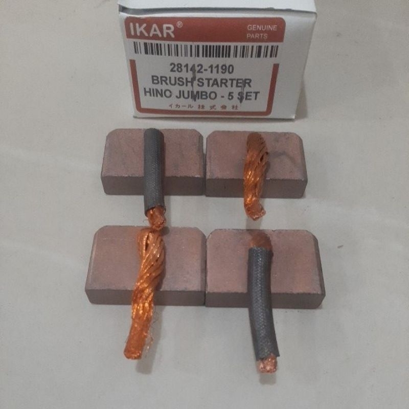 Jual 5Set CARBON BRUSH STARTER/COOL ARANG DINAMO STARTER HINO JUMBO ...