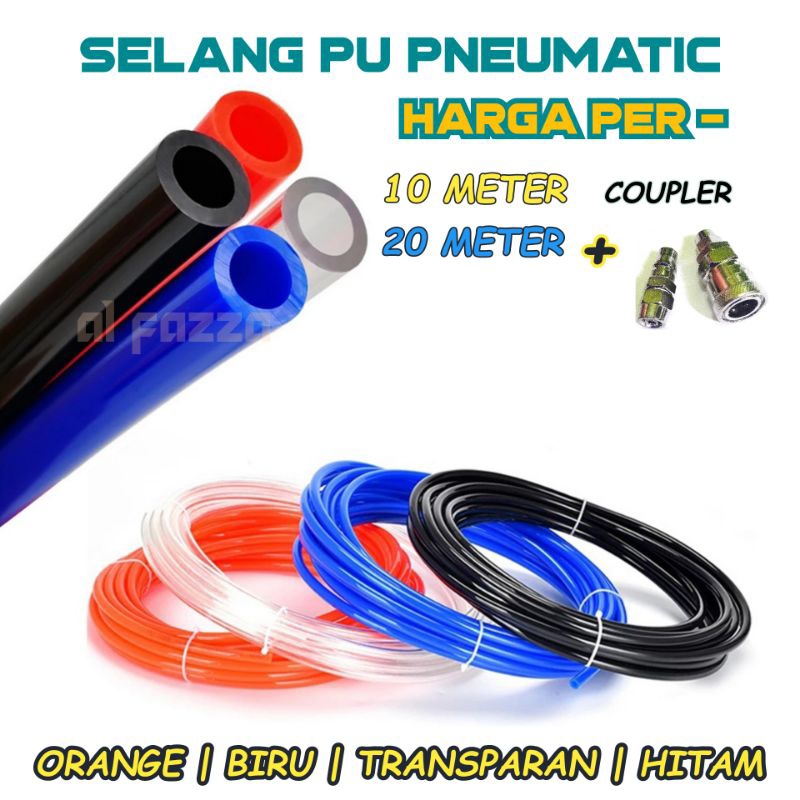 Jual SET SELANG SPRAY GUN / SELANG KOMPRESOR UDARA DIAMETER OD 8X5 MM ...