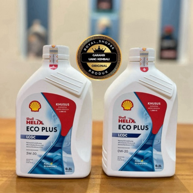 Jual SHELL HELIX ECO PLUS SERIES 5W-30 & 0W-20 CAR 1200CC LCGC API SN ...