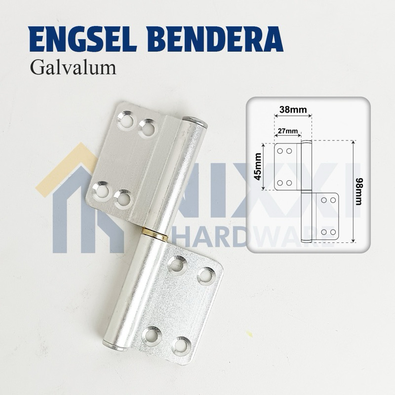 Jual Engsel Cabut Bendera 4 Inch / Engsel Bendera 4 Inch / Engsel Pintu ...