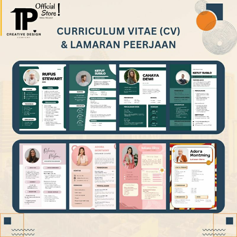 Jual Jasa Pembuatan CV Terbaik | CV Profesional | Jasa Desain CV | Jasa Lamaran Pekerjaan ...