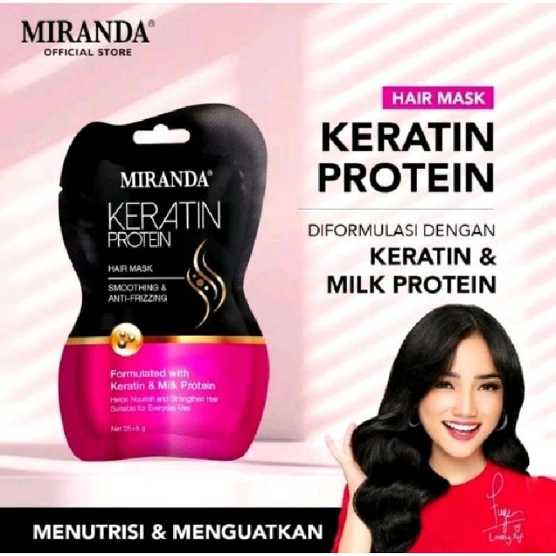 Jual MIRANDA KERATIN PROTEIN HAIR MASK 25+5gr | Shopee Indonesia