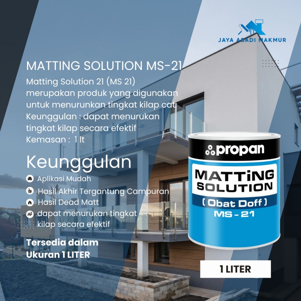 Jual Propan Matting Solution MS-21 1 Liter / Obat Doff Menurunkan Kilap ...