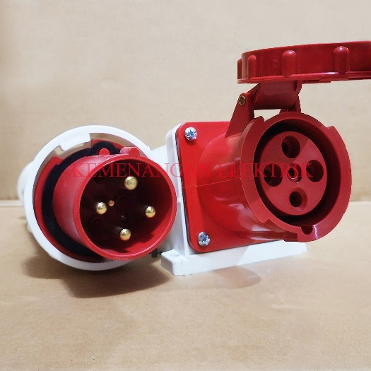 Jual FORT SURFACE SOCKET MOUNTING + PLUG 4 PIN 3 PHASE 63A SET ...