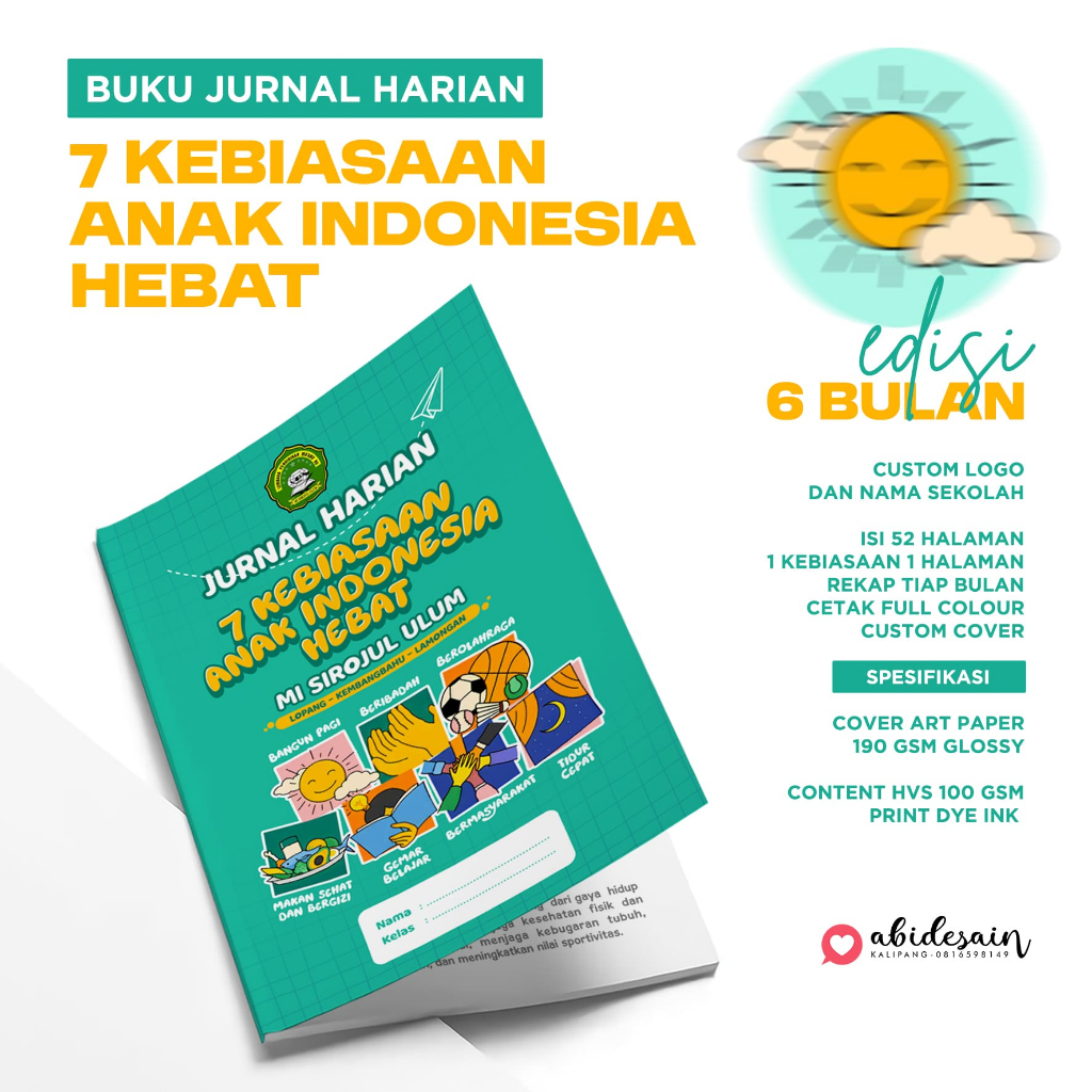 Jual Buku Jurnal 7 Kebiasaan Anak Indonesia Hebat - SD/MI - SMP/MTs | Shopee Indonesia