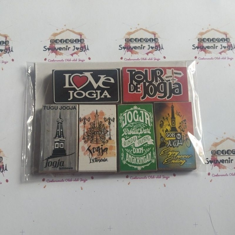 Jual 6 pcs Magnet Jogja / Tempelan Kulkas Mix STIKER Wisata Malioboro ...