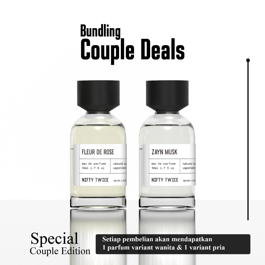 Jual Nifty Twice bundling Couple - parfum edp dan extrait 50ml | Shopee ...