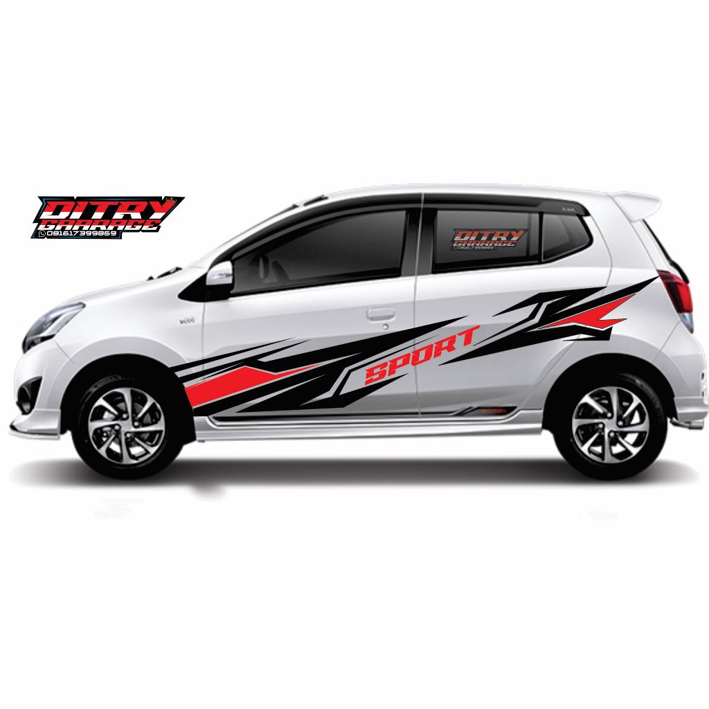 Jual STIKER STICKER MOBIL AYLA BRIO SIGRA CALYA AGYA DLL DENGAN DESAIN ...