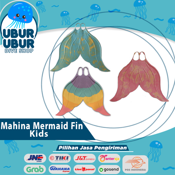 Jual Mahina Mermaid Fin Rubber Monofins Kids / Fin Putri Duyung / Fin ...