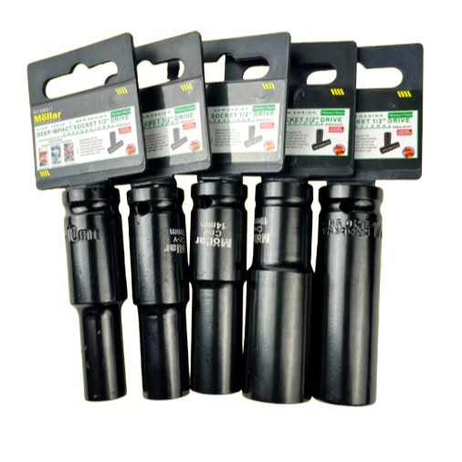 Jual HITAM MOLLAR Deep Impact Socket Shock Sock Sok Panjang 1/2 Inch Eceran Satuan 8 10 12 14 17 ...