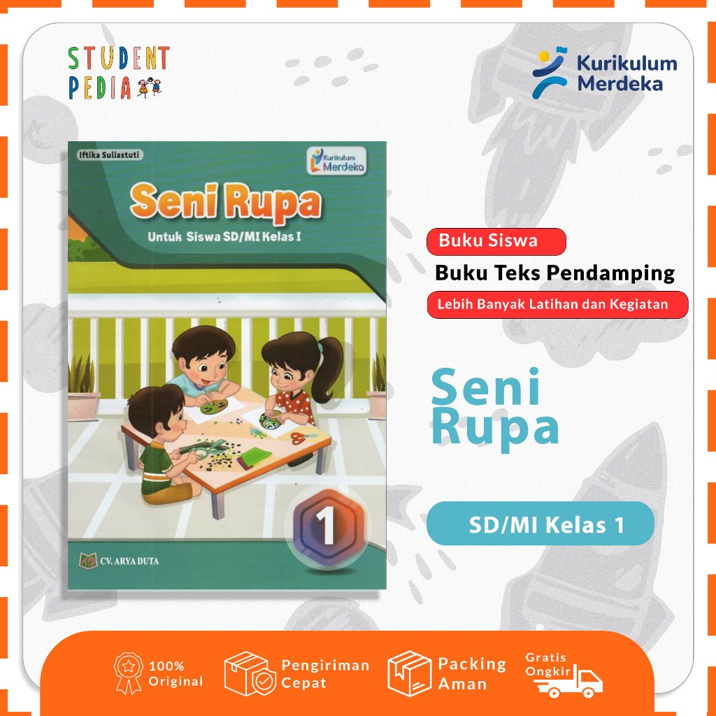 Jual Buku Siswa SENI RUPA Kelas 1 SD/MI Kurikulum Merdeka / Penerbit ARYA DUTA | Shopee Indonesia
