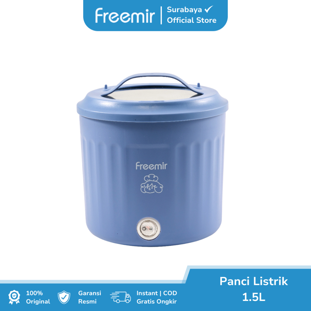 Jual freemir Panci Elektrik 15 CM 1.2 Liter Anti Lengket Panci Listrik ...