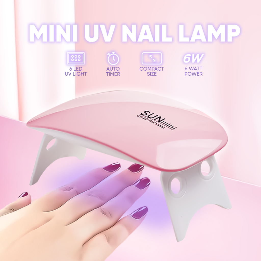 Jual SUN Mini UV Nail Lampu LED Portable Nail Dryer Ultra Violet Pengering Cat Kuku Kutek 6W ...